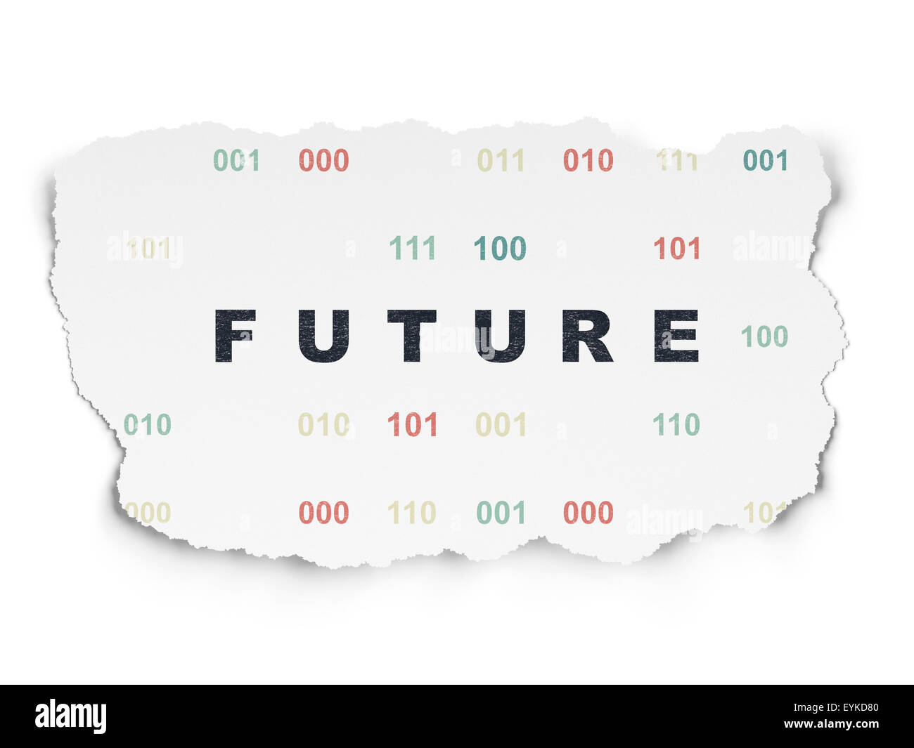Timeline concept: Future on Torn Paper background Stock Photo - Alamy