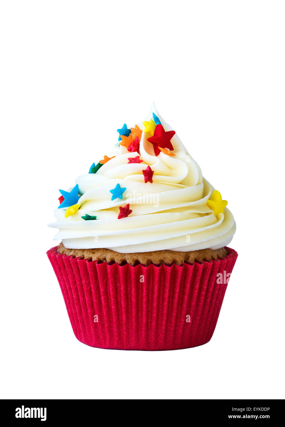 Cupcake isolated on white Stock Photo - Alamy