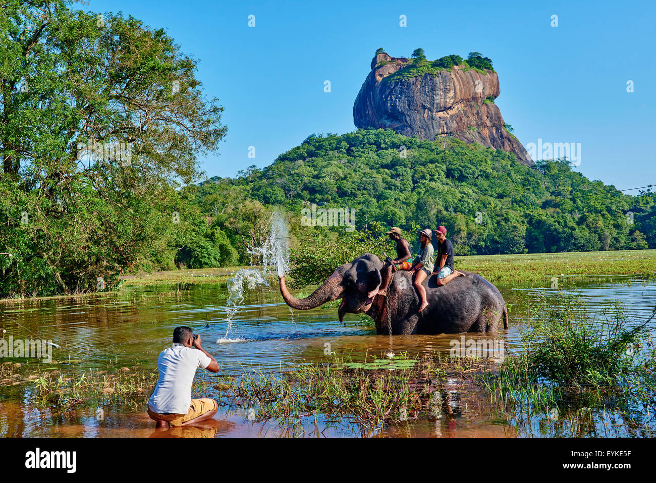 Sri Lanka, Ceylon, North Central Province, Sigiriya Lion Rock fortress ...
