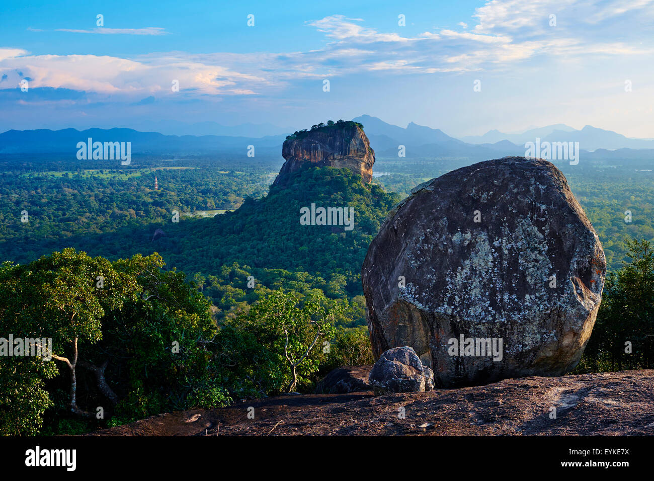 Sri Lanka, Ceylon, North Central Province, Sigiriya Lion Rock fortress ...