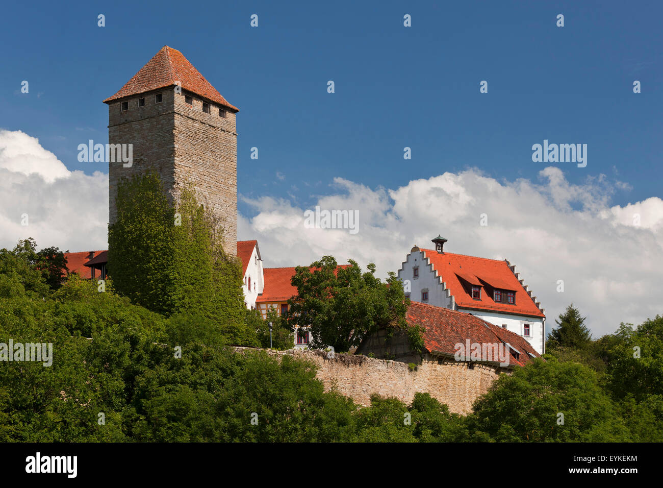 Germany, Baden Wurttemberg, castle Liebenstein, Neckarwestheim Stock ...