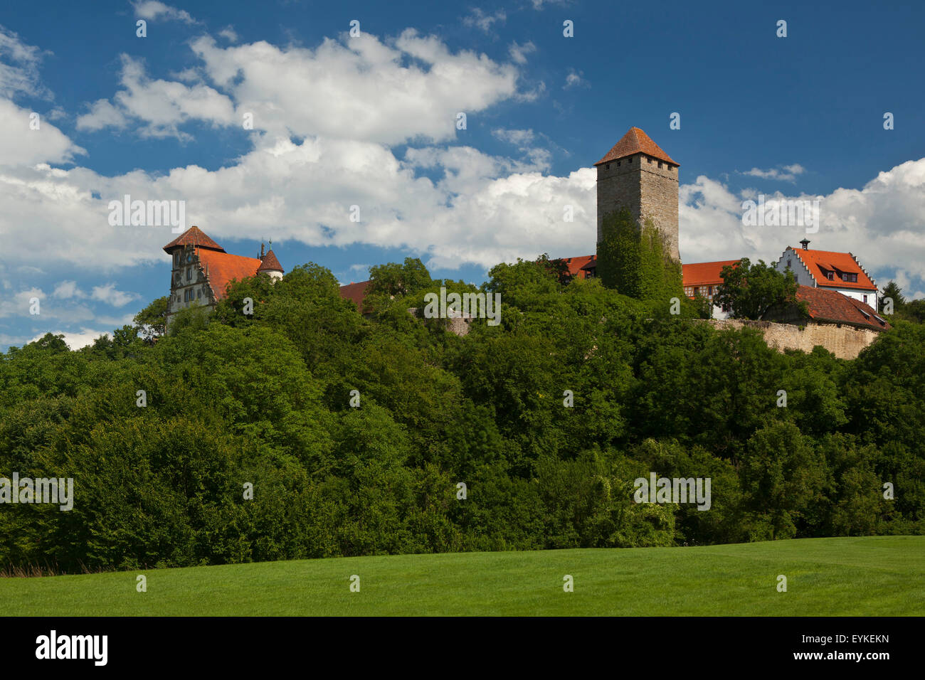 Germany, Baden Wurttemberg, castle Liebenstein, Neckarwestheim Stock ...
