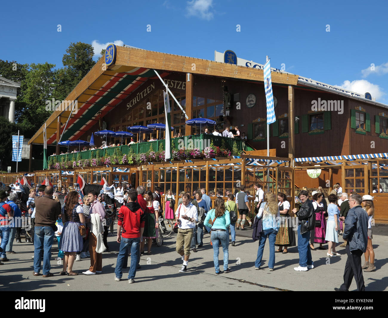 Germany, Upper Bavaria, Munich, Theresienwiese, Oktoberfest Stock Photo ...