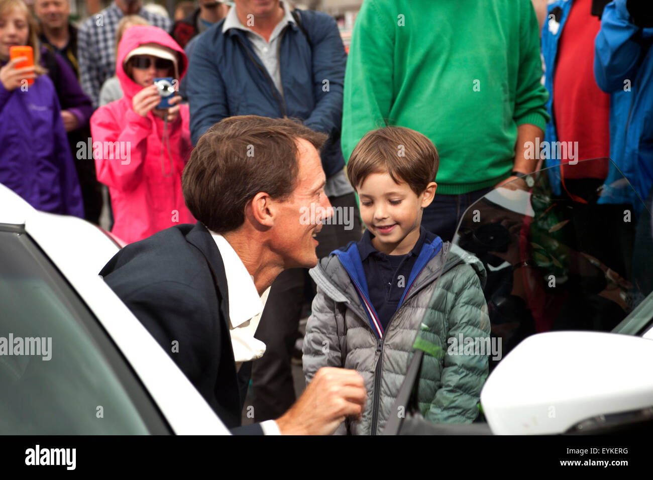 The danish prince joachim with his youngest son hi-res stock ...