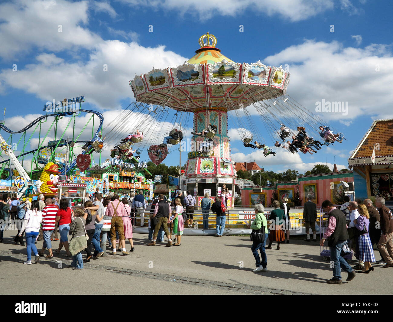 Germany, Upper Bavaria, Munich, Theresienwiese, Oktoberfest Stock Photo ...