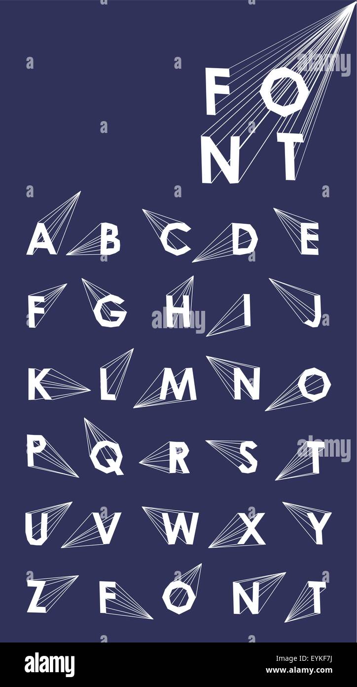 Alphabet poly design Stock Vector Images - Alamy