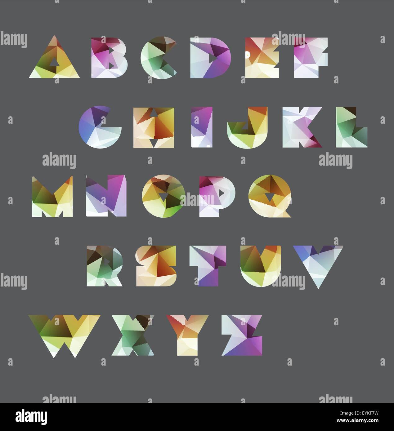 Abstract polygonal letter in Cosmic style Stock Vector Image & Art - Alamy