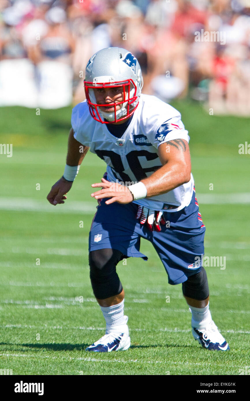 Gillette Stadium. 31st July, 2015. New England Patriots running back ...