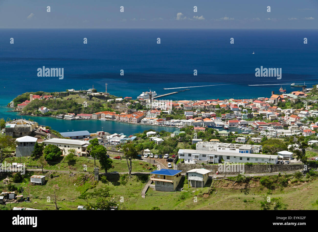 Grenada island saint georges capital hi-res stock photography and ...