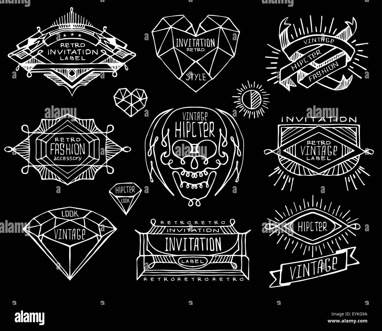 Abstract retro vintage design Stock Vector Image & Art - Alamy