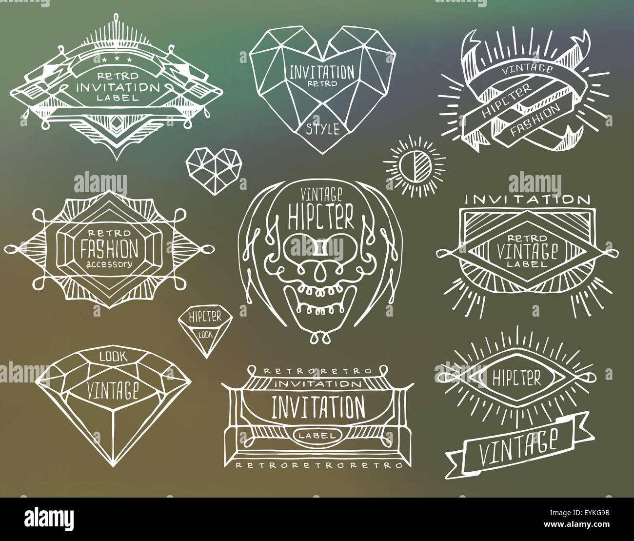 Abstract retro vintage design Stock Vector Image & Art - Alamy