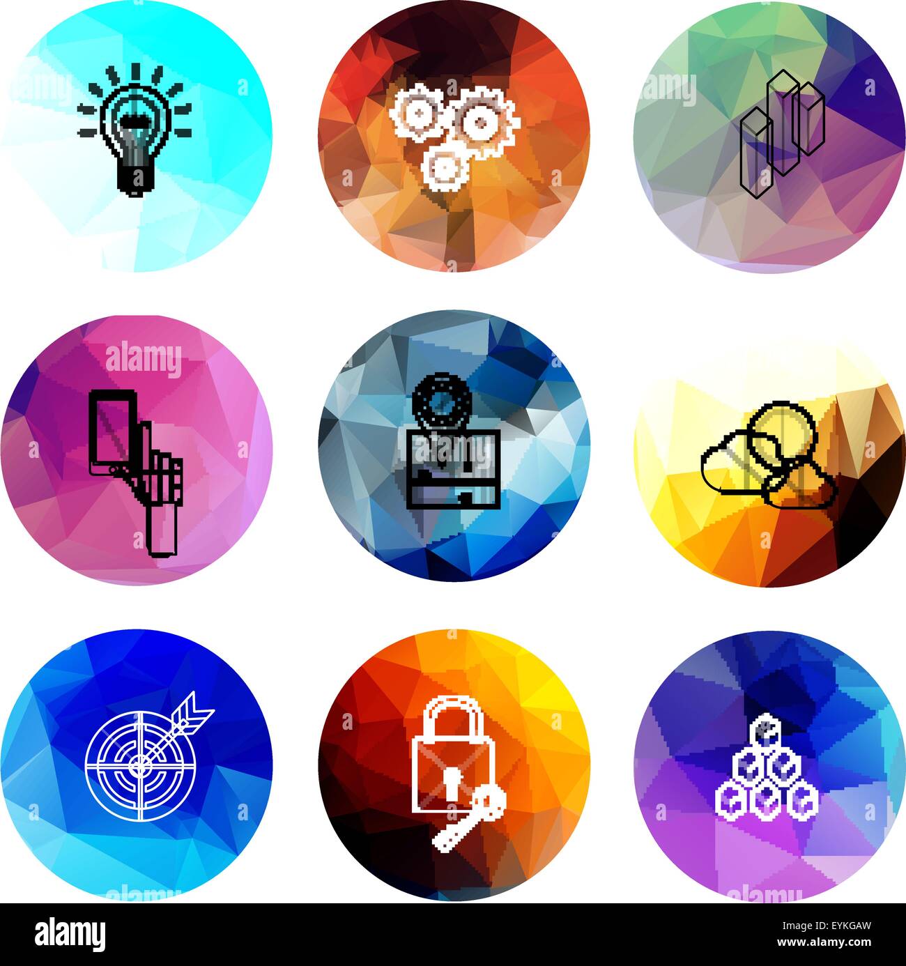 universal modern icons for web and mobile app Stock Vector Image & Art ...