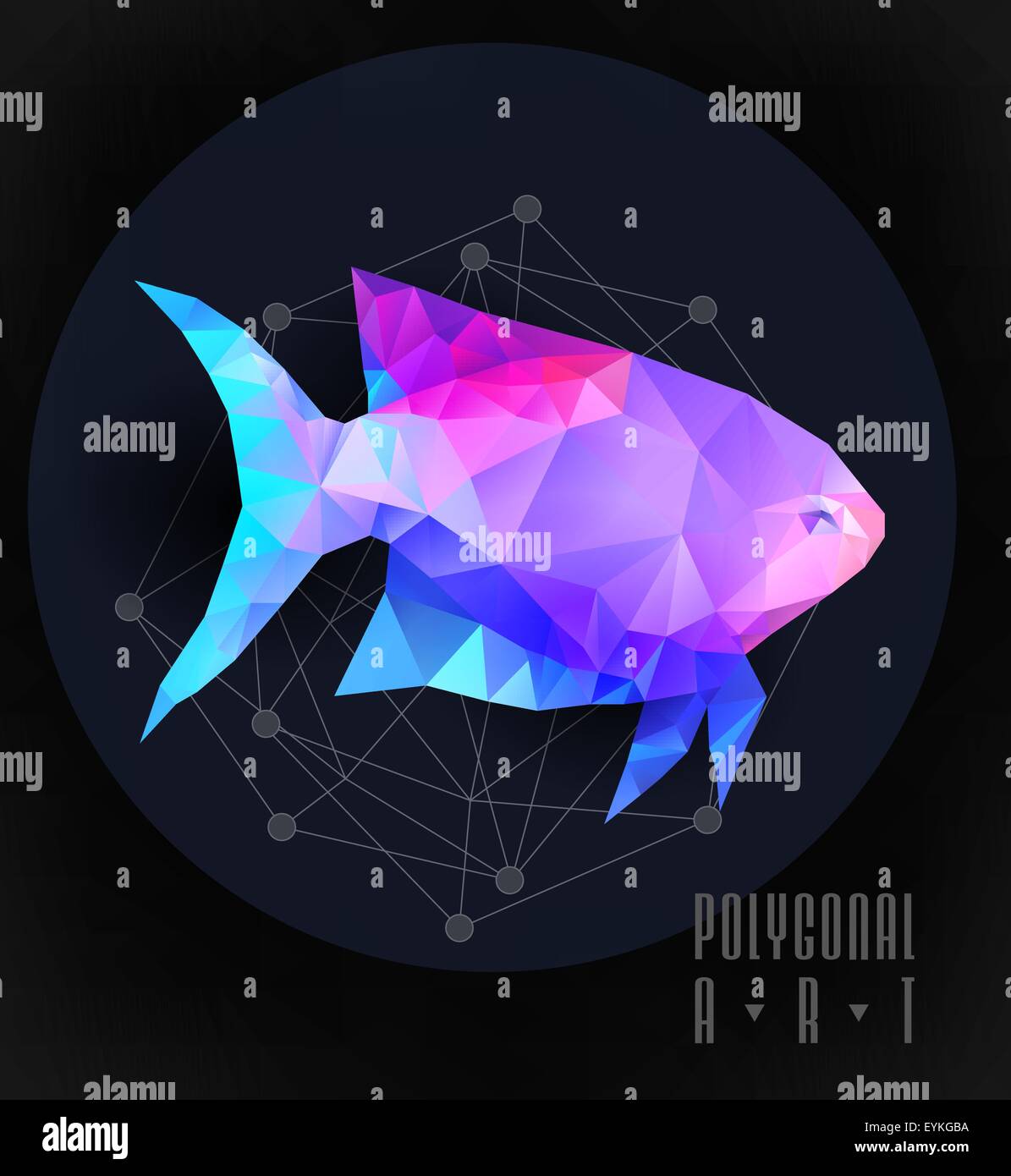 Abstract polygonal fish Stock Vector Image & Art - Alamy