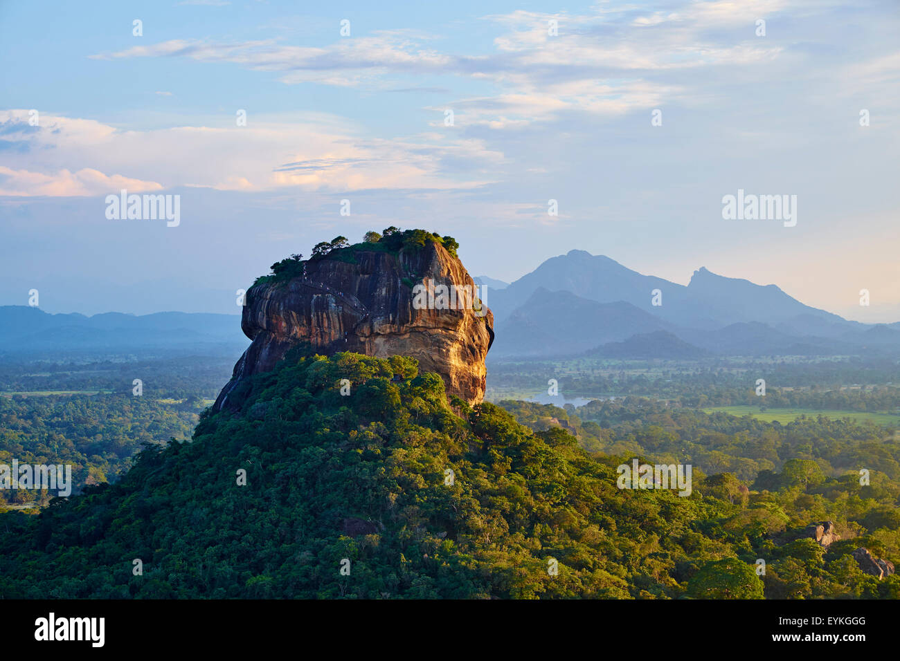 Sri Lanka, Ceylon, North Central Province, Sigiriya Lion Rock fortress ...