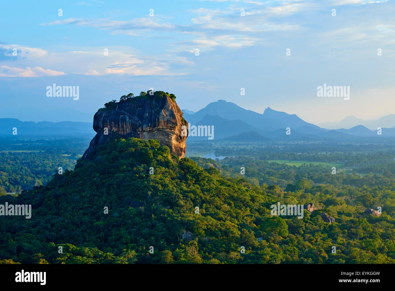 Sri Lanka, Ceylon, North Central Province, Sigiriya Lion Rock fortress ...