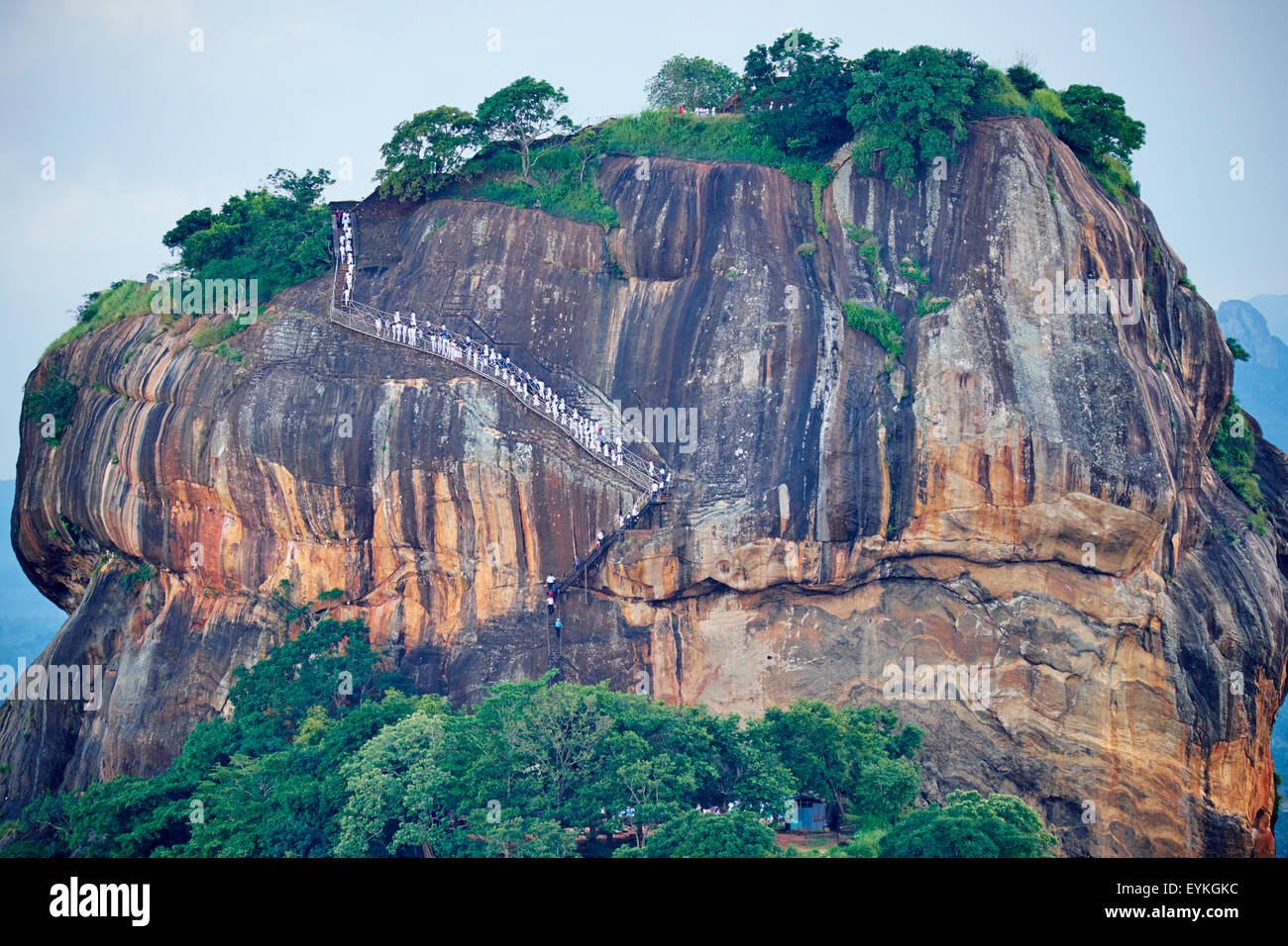 Sri Lanka, Ceylon, North Central Province, Sigiriya Lion Rock fortress ...