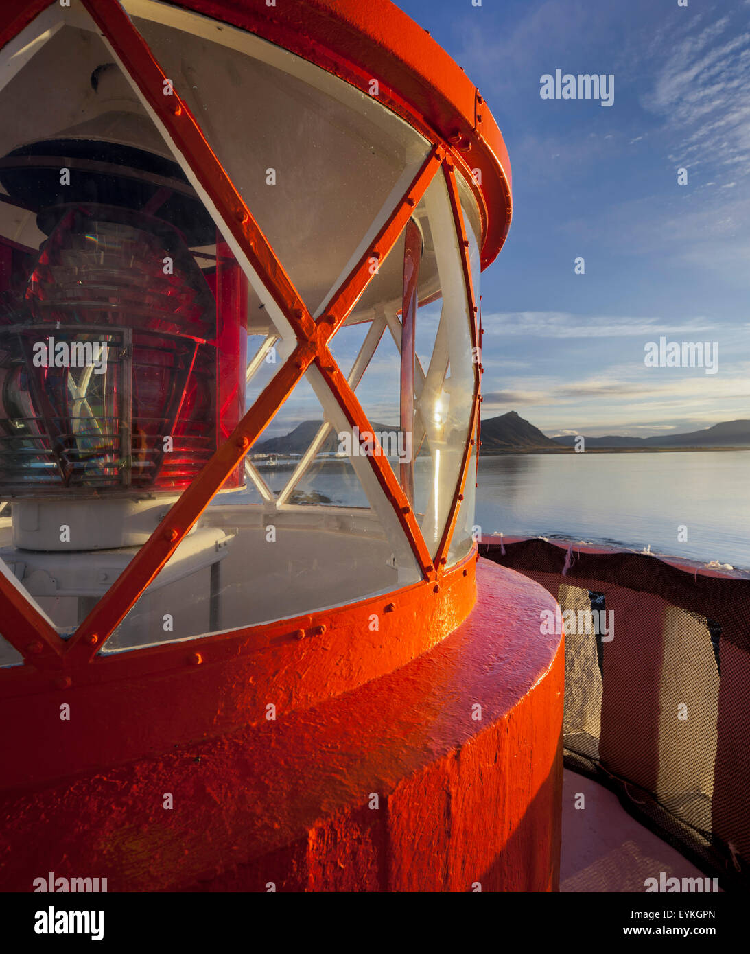 Light at lighthouse of Akranes, Westisland, Iceland Stock Photo - Alamy