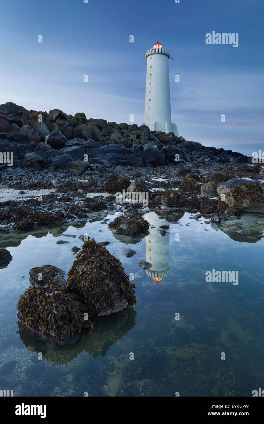 Lighthouse of Akranes, Westisland, Iceland Stock Photo - Alamy