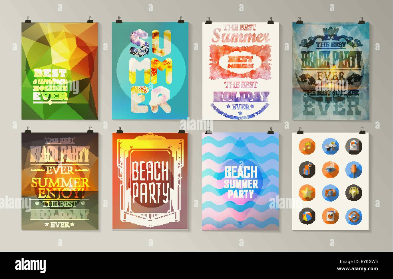 Typographical poster, retro design Stock Vector Image & Art - Alamy