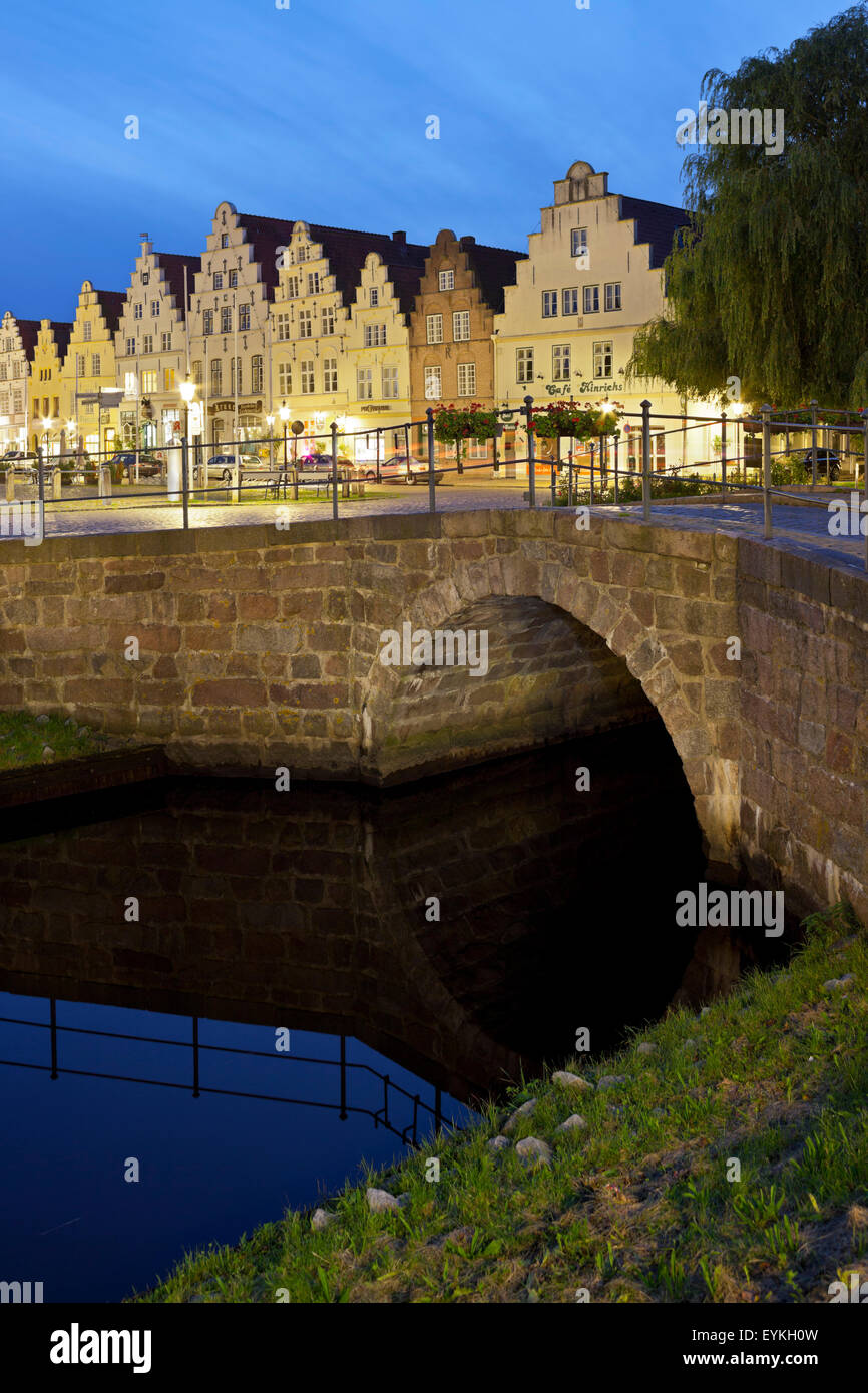 Stair gabled houses, Friedrich's town, bridge at medium castle ...