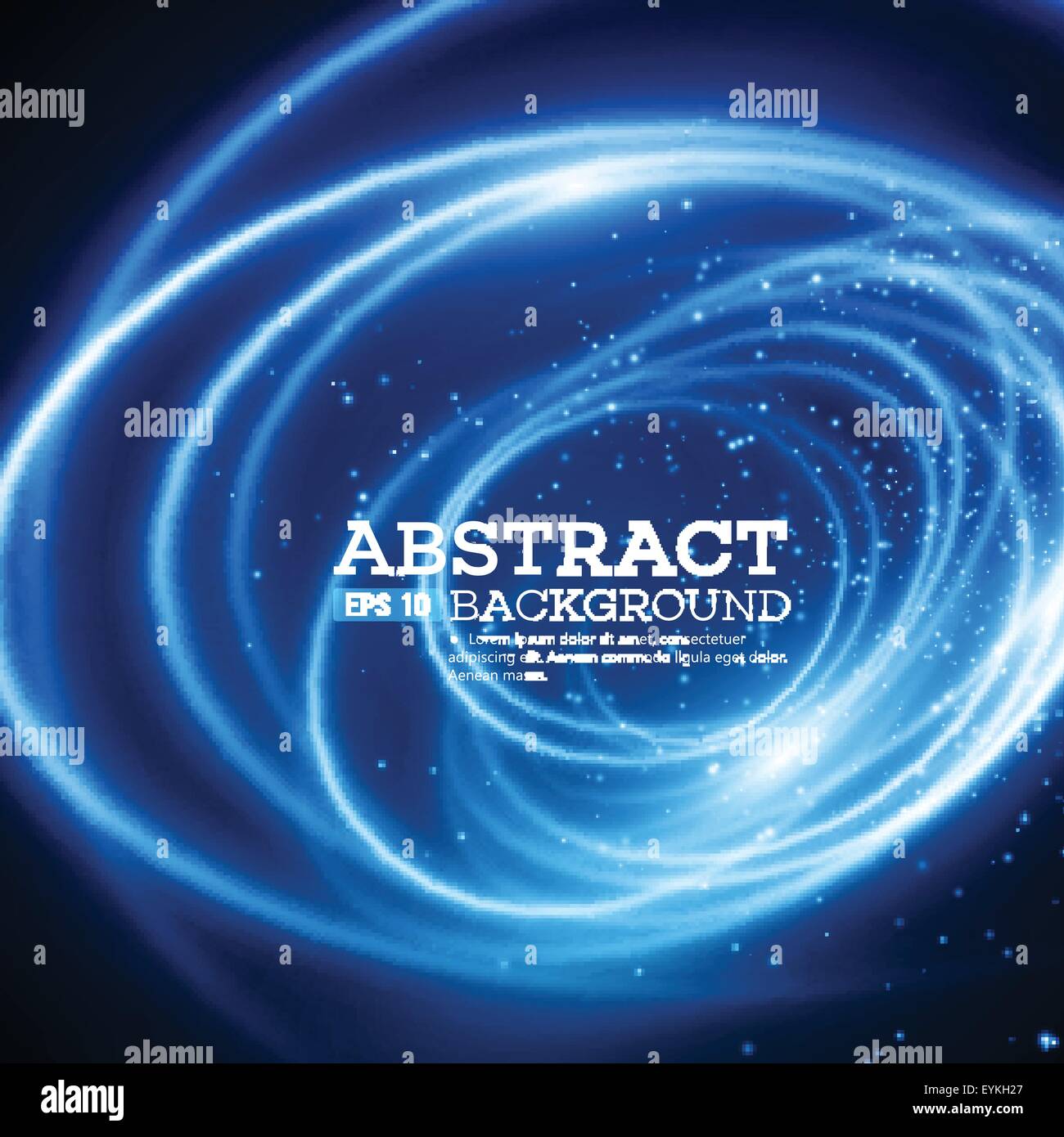 Abstract Blue Lights Effect Background. Vector illustration Stock ...