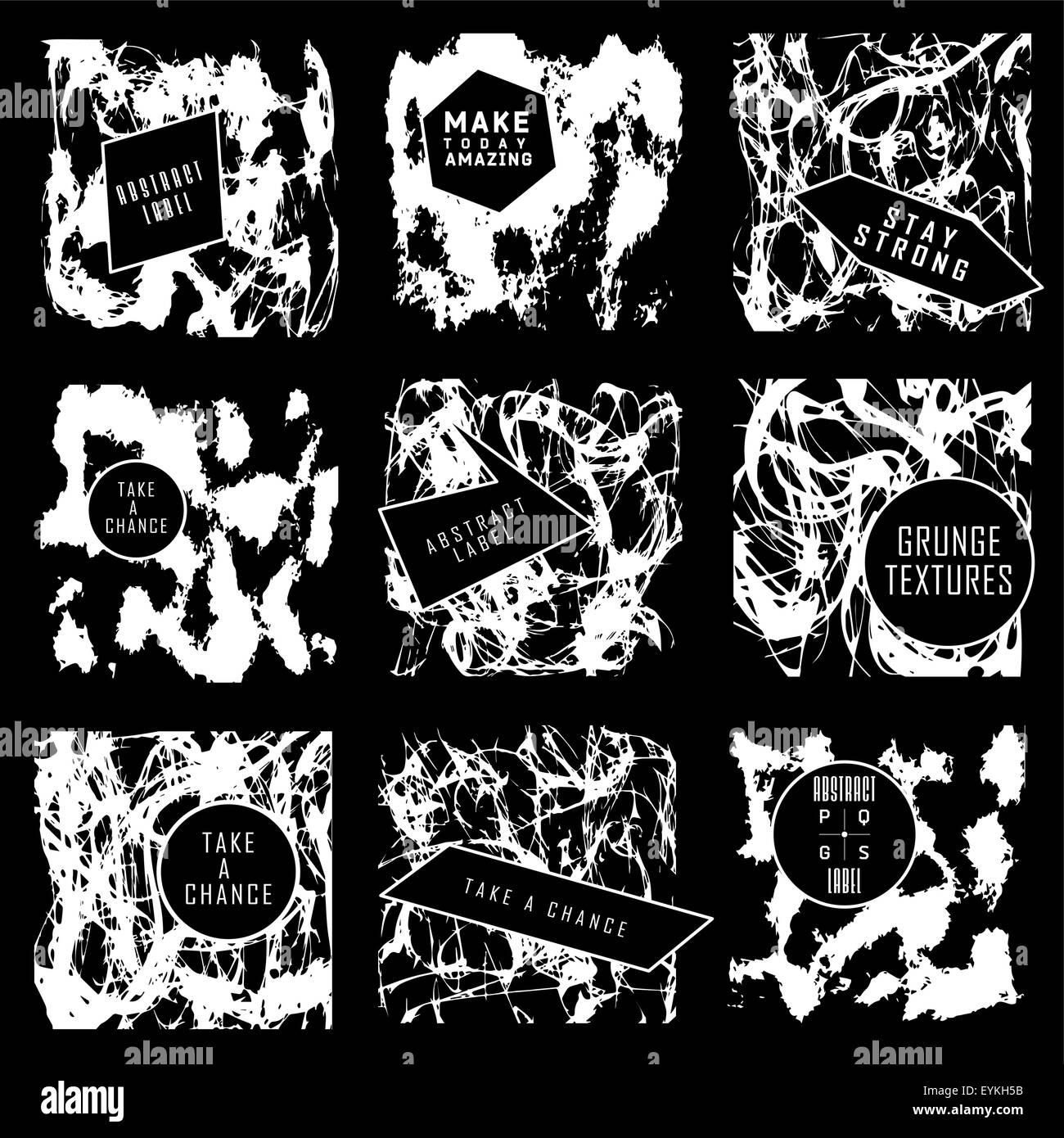 Abstract Set Of Blobs Splash Labels Stock Vector Image And Art Alamy