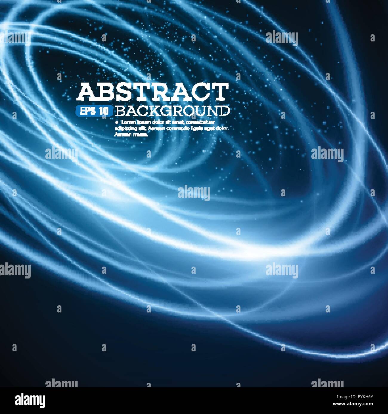 Abstract Blue Lights Effect Background. Vector illustration Stock ...