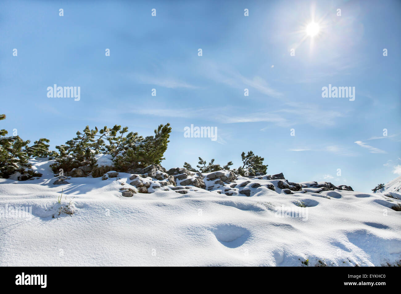 landscape with mountains Eagle's Nest tea house Hitler in Bavaria Stock ...