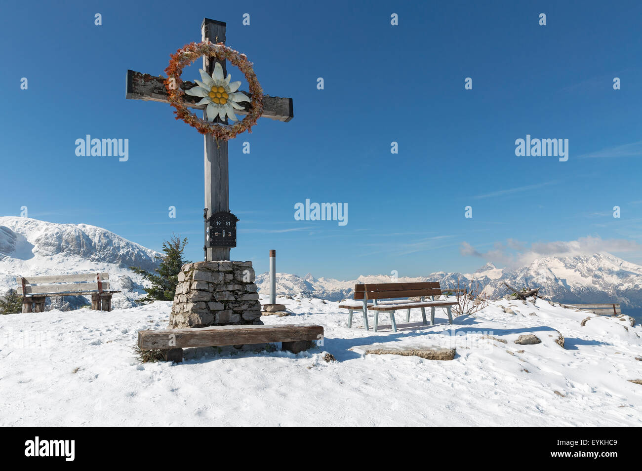 landscape with mountains Eagle's Nest tea house Hitler in Bavaria Stock ...