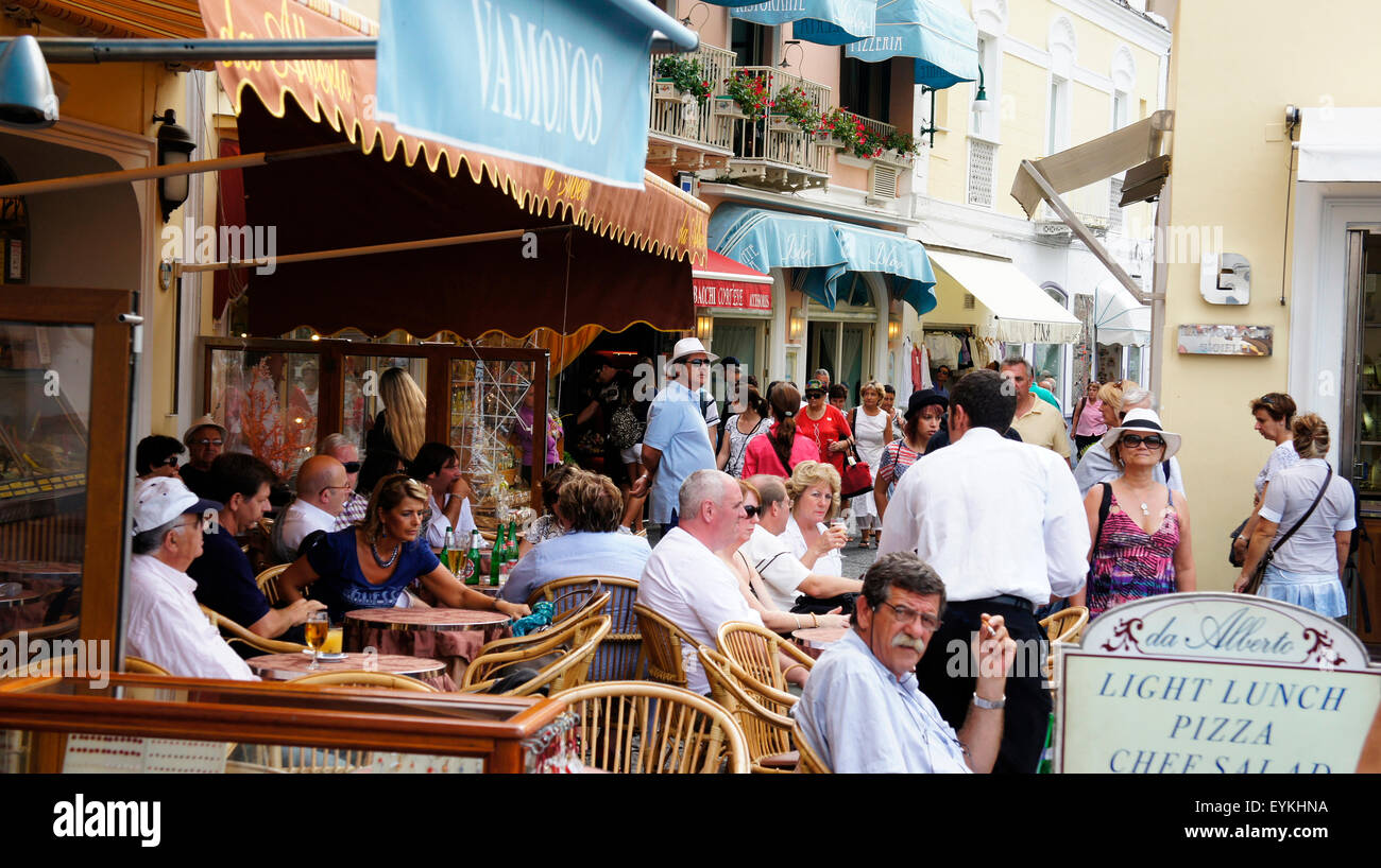 Capri italy cafe hi-res stock photography and images - Alamy