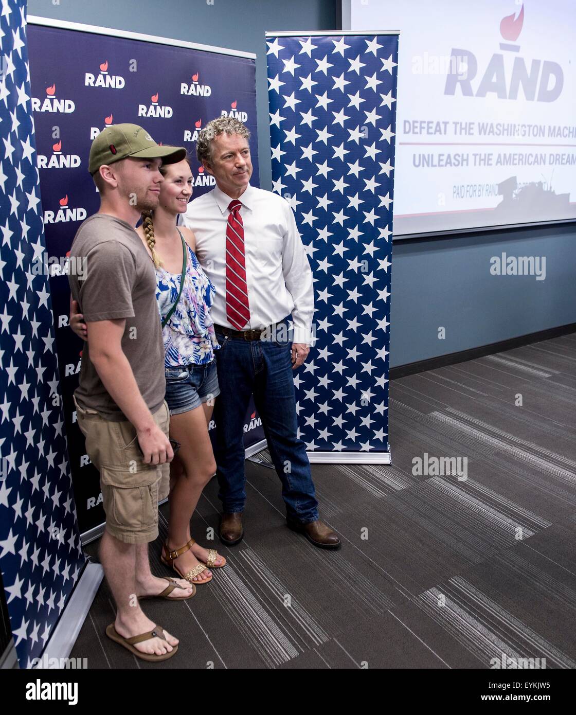 Williamsburg, Iowa, USA. 31st July, 2015. Kentucky Senator and ...