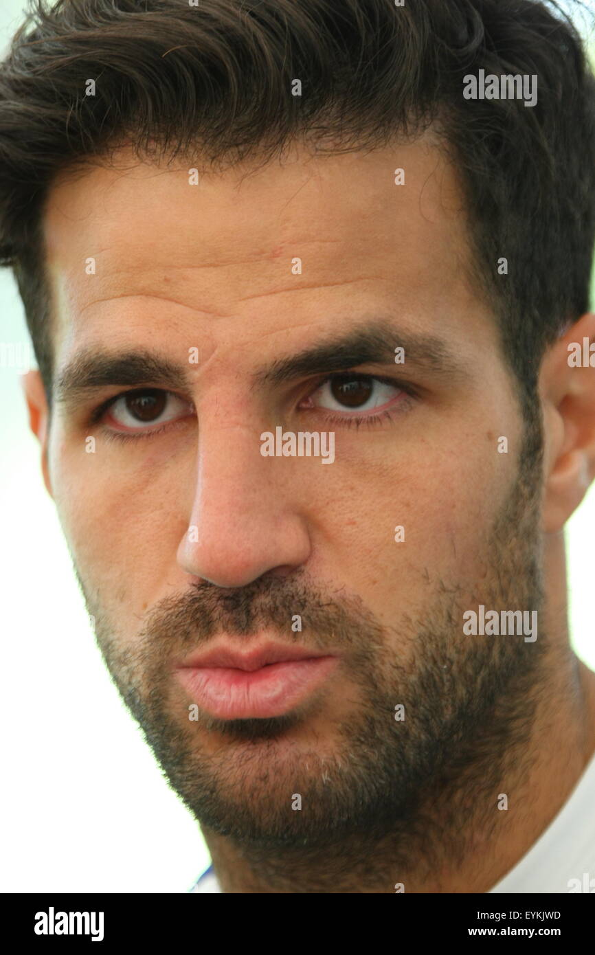 Portrait of Cesc Fabregas Chelsea Football Club's Spanish midfielder ...