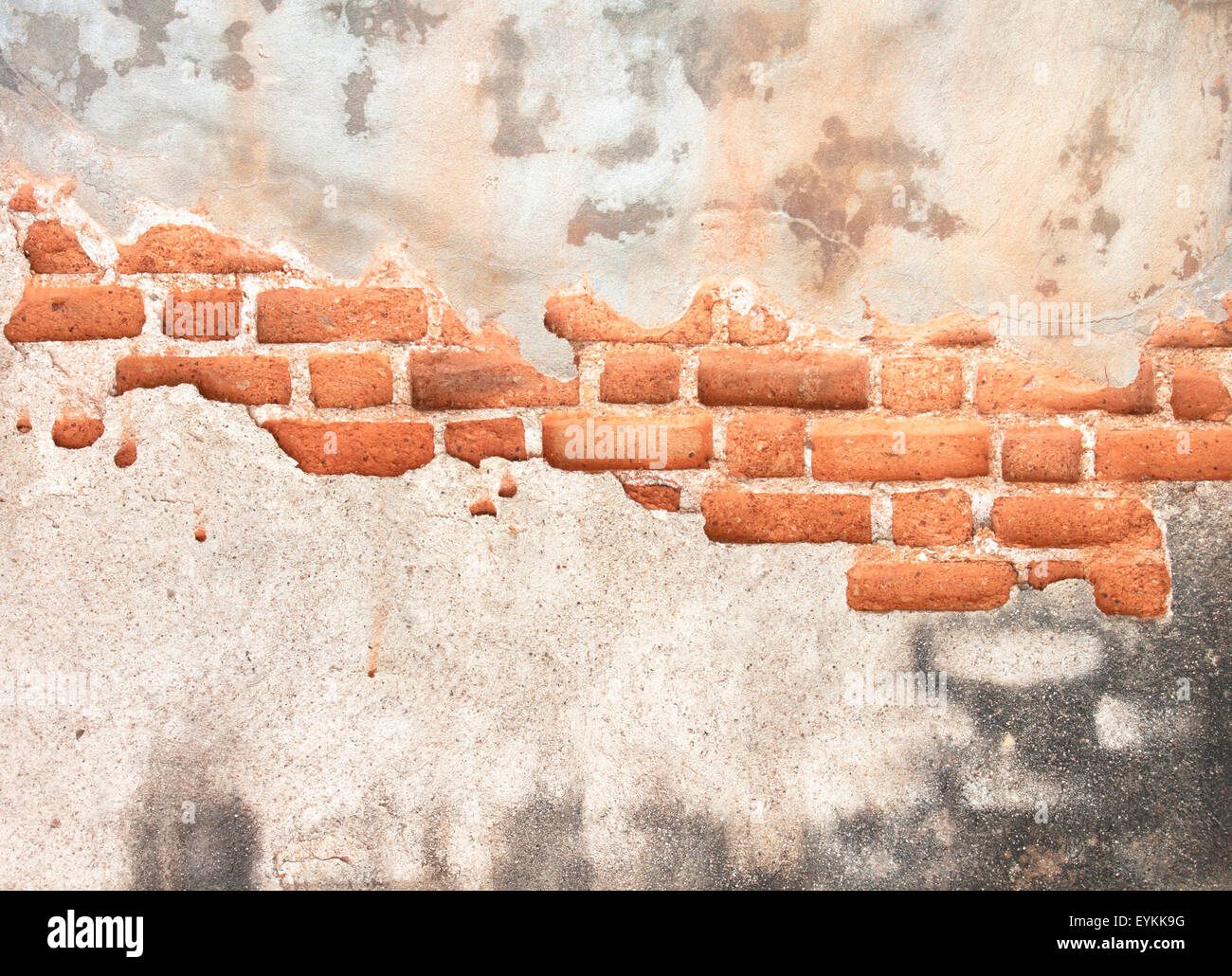 Old weathered brick wall fragment wall of brick Stock Photo - Alamy