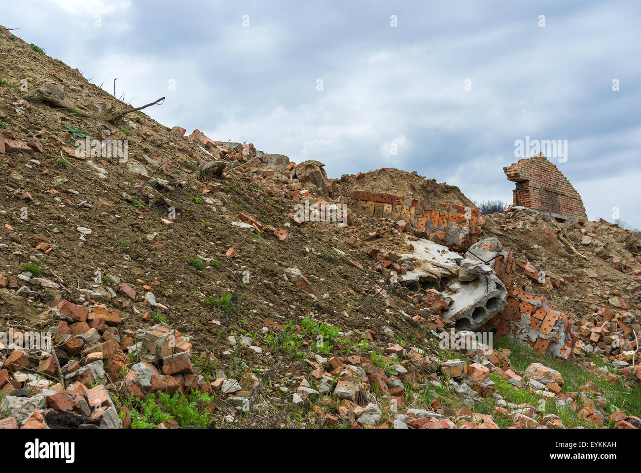 Adobe ruins on a hill Stock Photo - Alamy