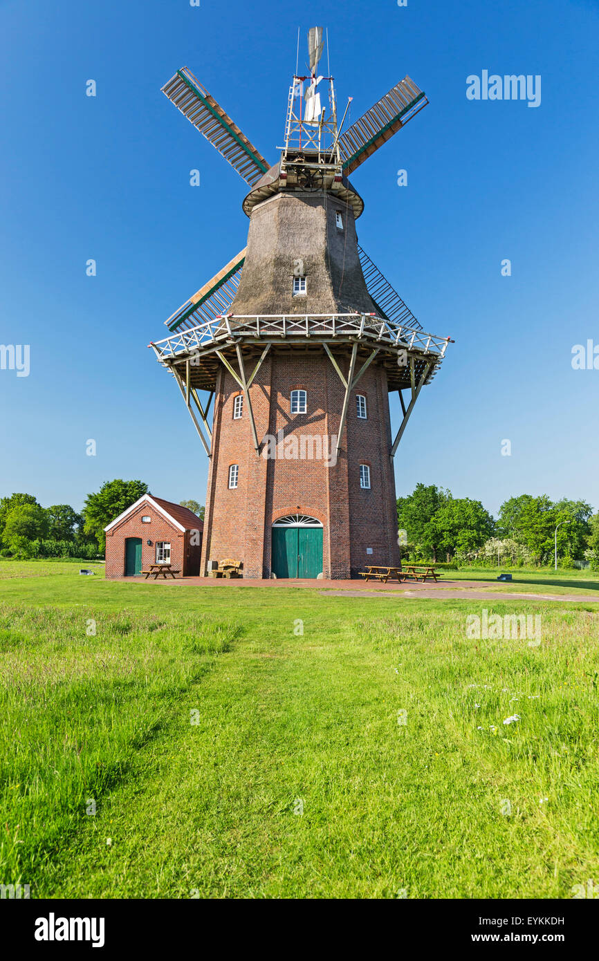 Windmill Holtland, three-storey gallery Dutchman, Holtland, East ...