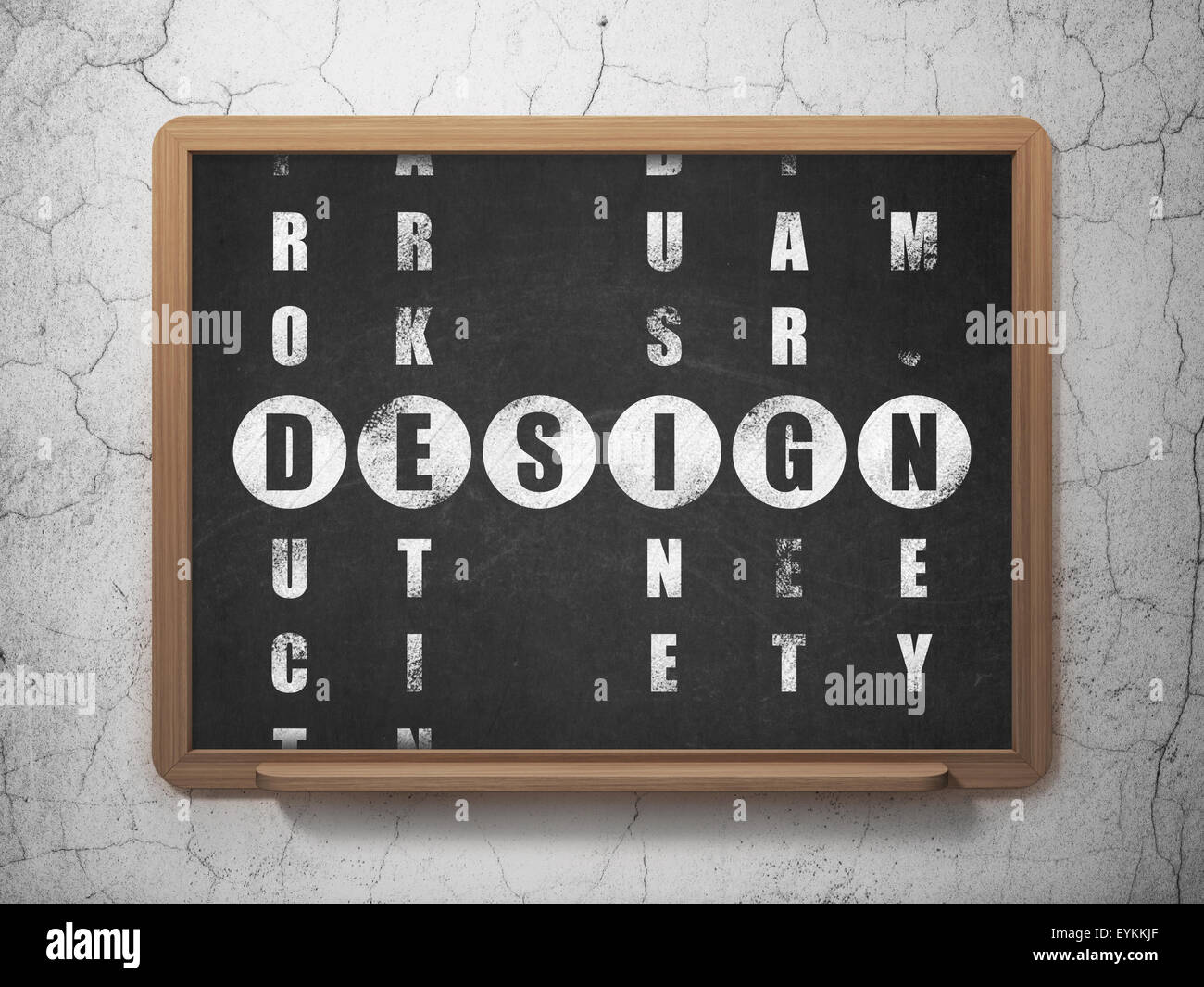 Advertising concept: word Design in solving Crossword Puzzle Stock ...