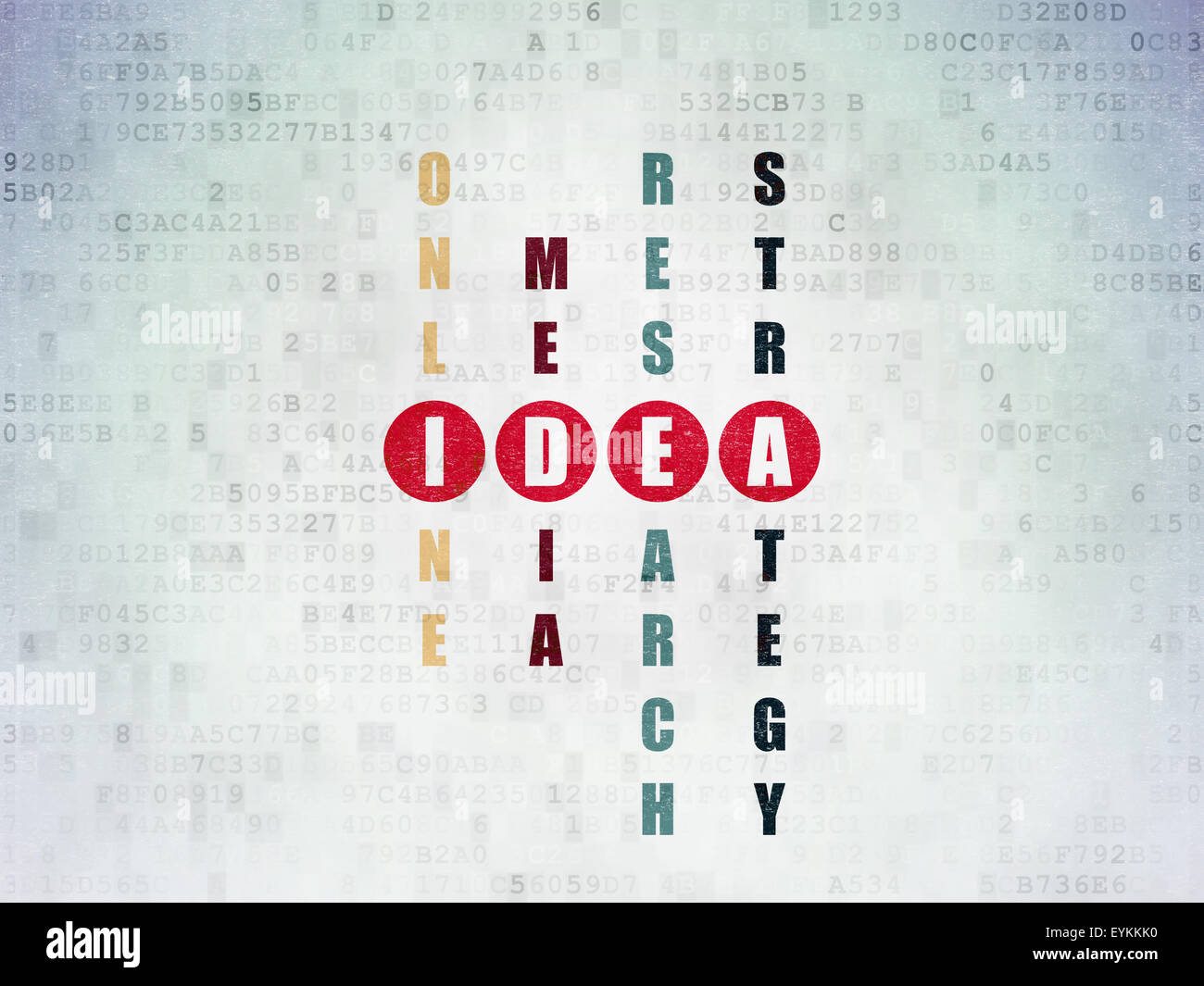 Advertising concept: word Idea in solving Crossword Puzzle Stock Photo ...