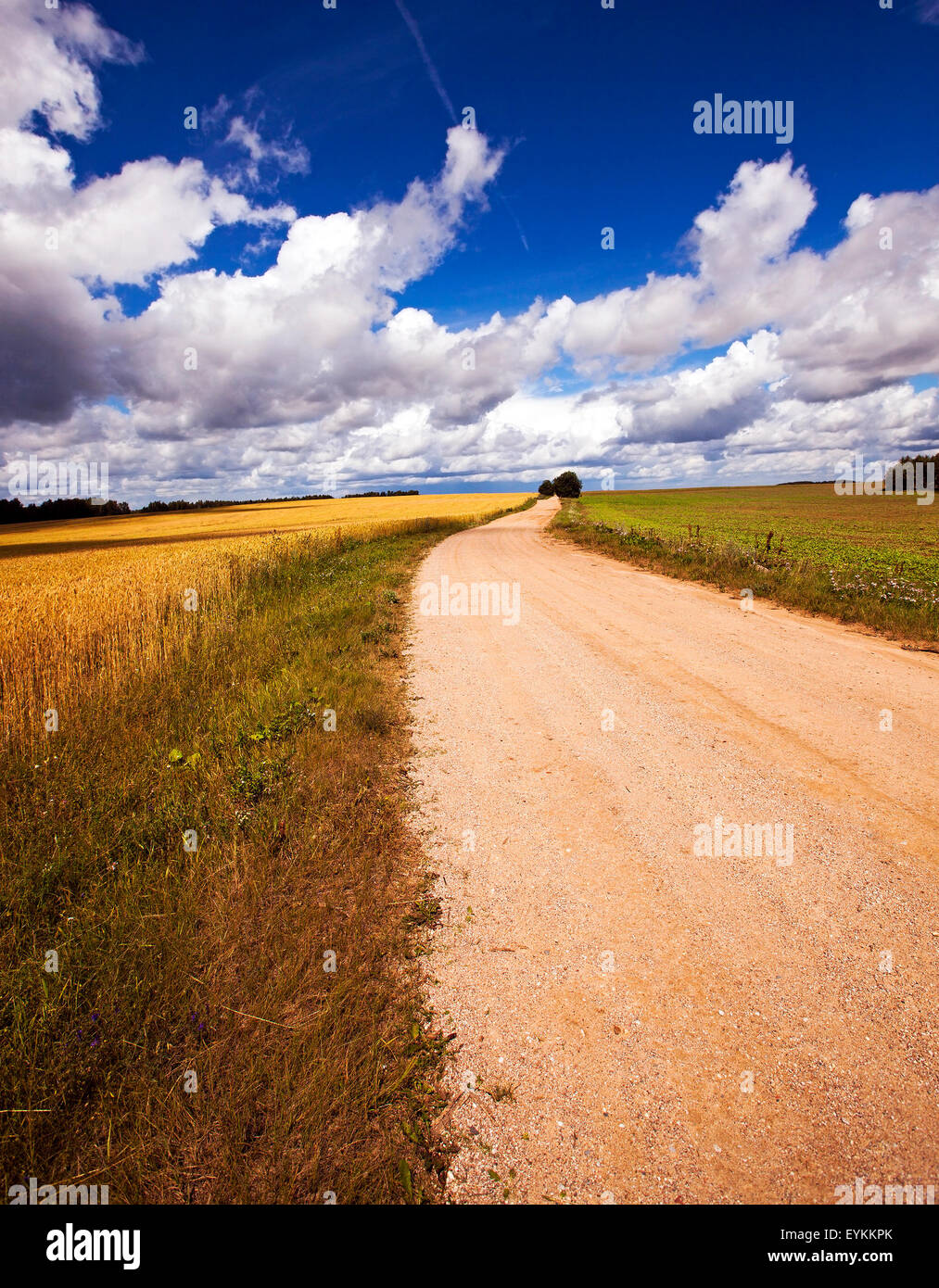 two rural roads Stock Photo - Alamy