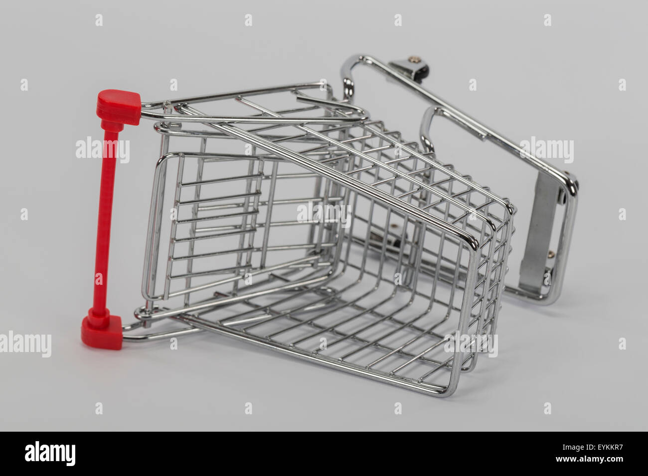 Shopping carts, blank, fallen Stock Photo - Alamy