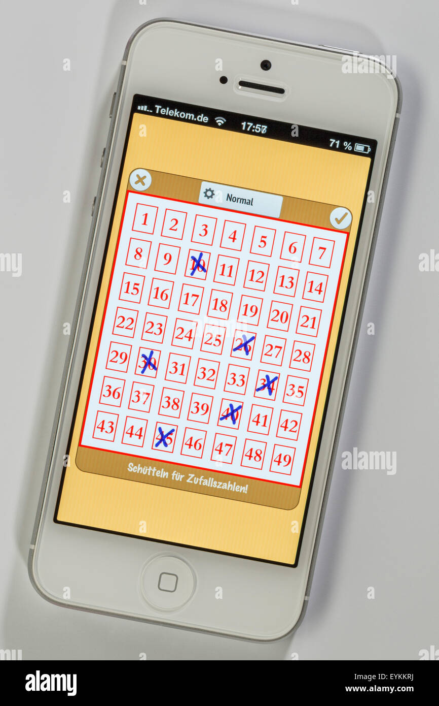 Apple iPhone 5, display, Cleverly lotto, iPhone ext., programme, multi ...