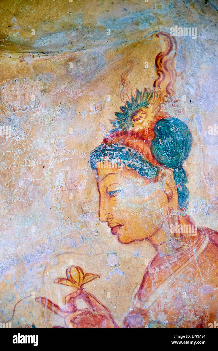 Sri Lanka, Ceylon, North Central Province, Sigiriya Lion Rock fortress ...