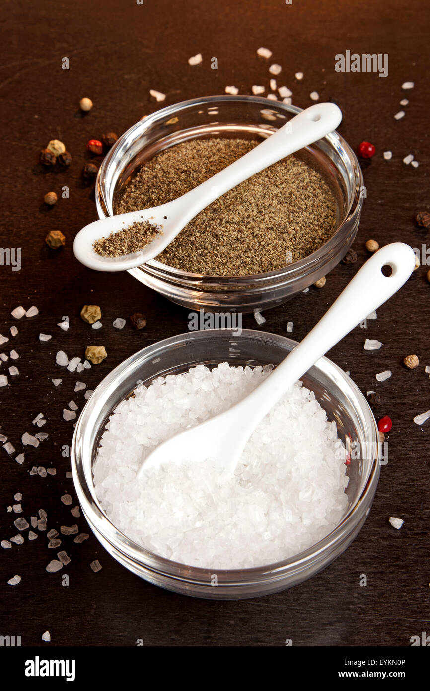 Food, spices, salt, pepper, spices Stock Photo - Alamy