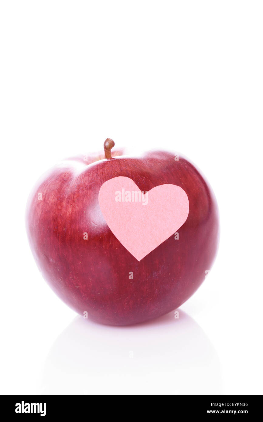 Apple, love, heart, symbol Stock Photo - Alamy