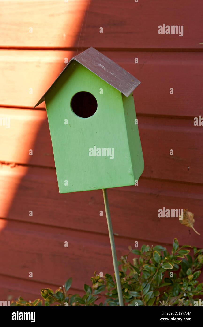 Aviary, feed house, animals, garden Stock Photo - Alamy