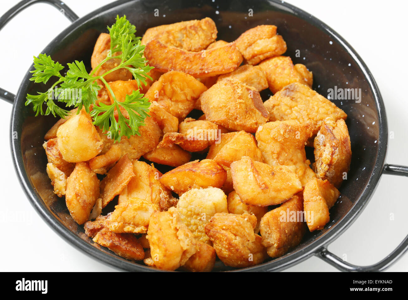 Crispy fried pork greaves in hi-res stock photography and images - Alamy