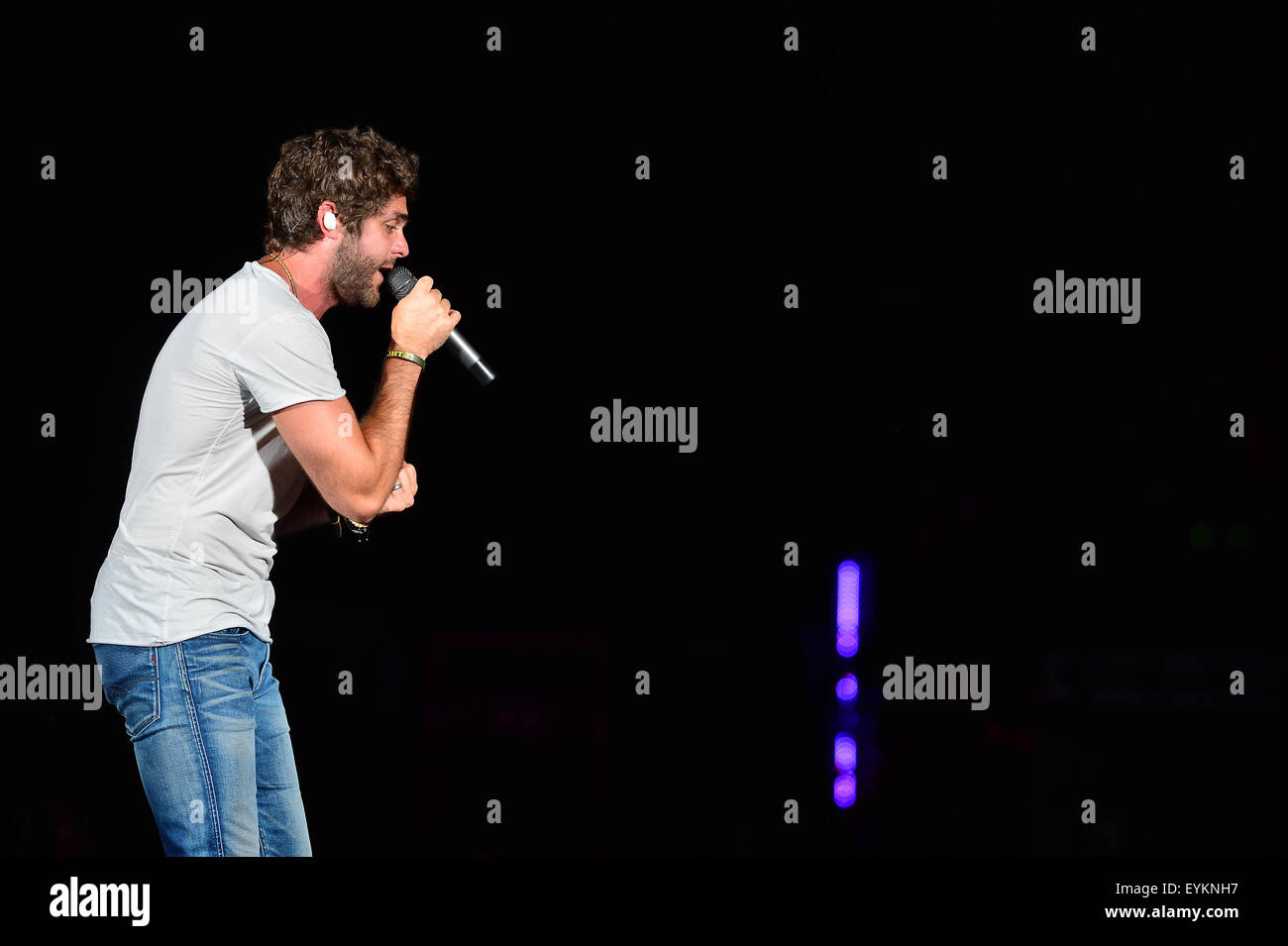 Country music star Thomas Rhett performs at the Coral Sky Amphitheatre ...