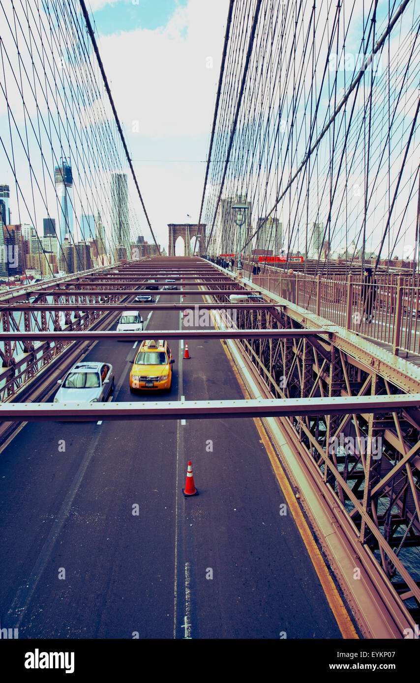New York, America, architecture, bridge, Brooklyn bridge Stock Photo ...