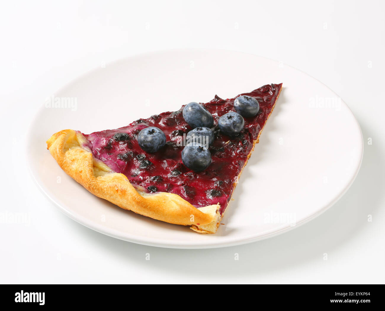 French cuisine - Quark and blueberry flammkuchen Stock Photo - Alamy