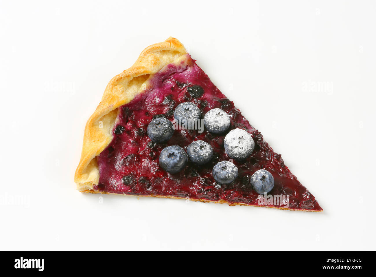 French cuisine - Quark and blueberry flammkuchen Stock Photo - Alamy