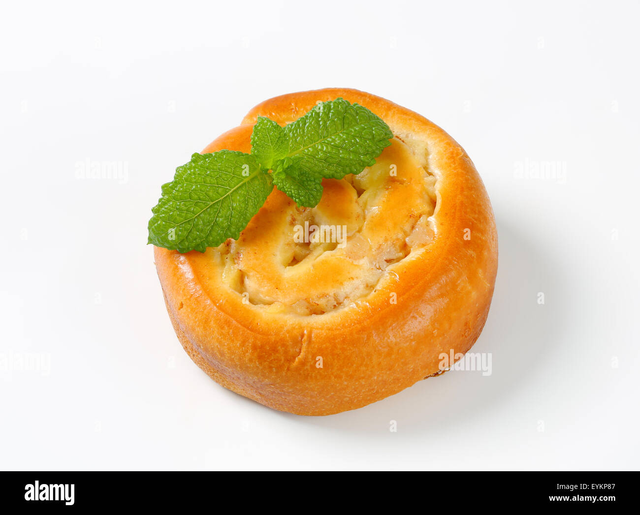 Custard with cream Cut Out Stock Images & Pictures - Alamy